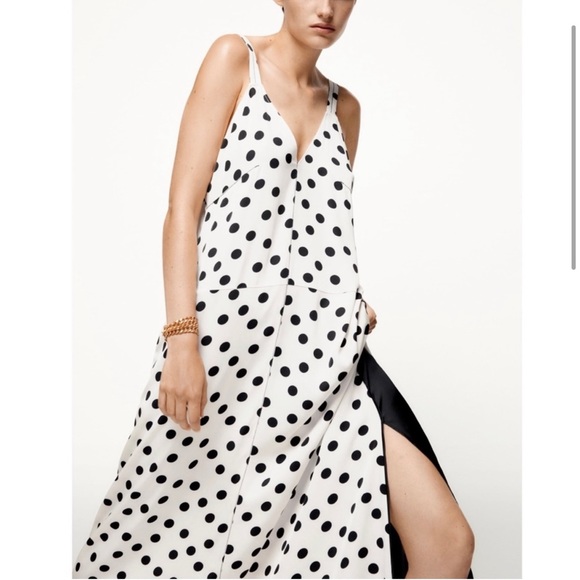 Zara | Dresses | Zara Polka Dots Dress | Poshmark